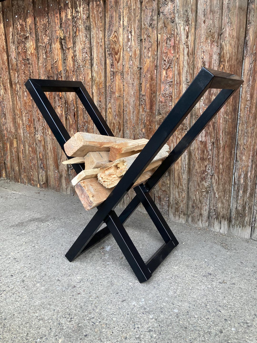 Firewood Rack, Modern Firewood Storage, Vertical Firewood Storage Rack ...