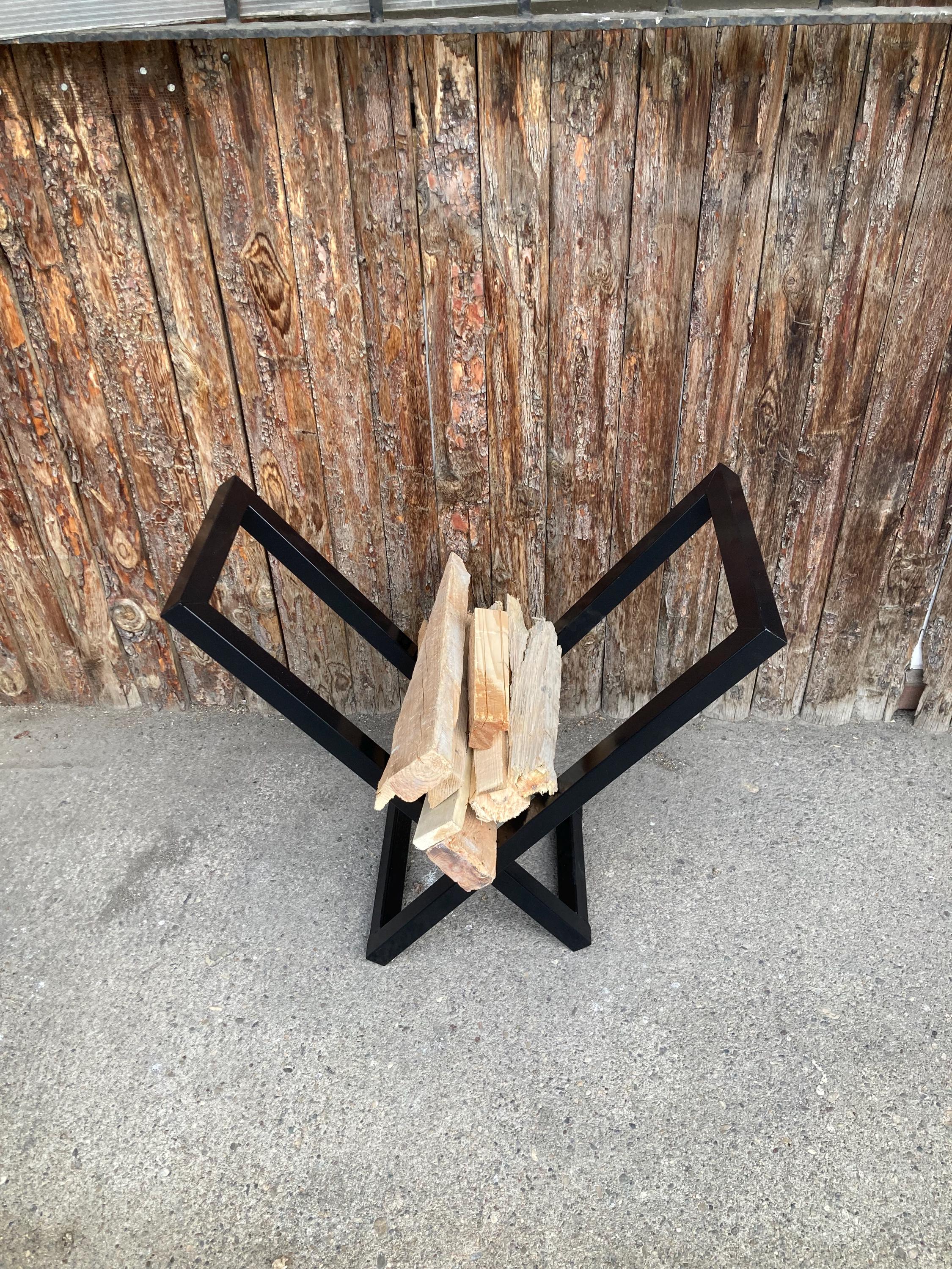 Firewood Rack, Modern Firewood Storage, Vertical Firewood Storage Rack ...