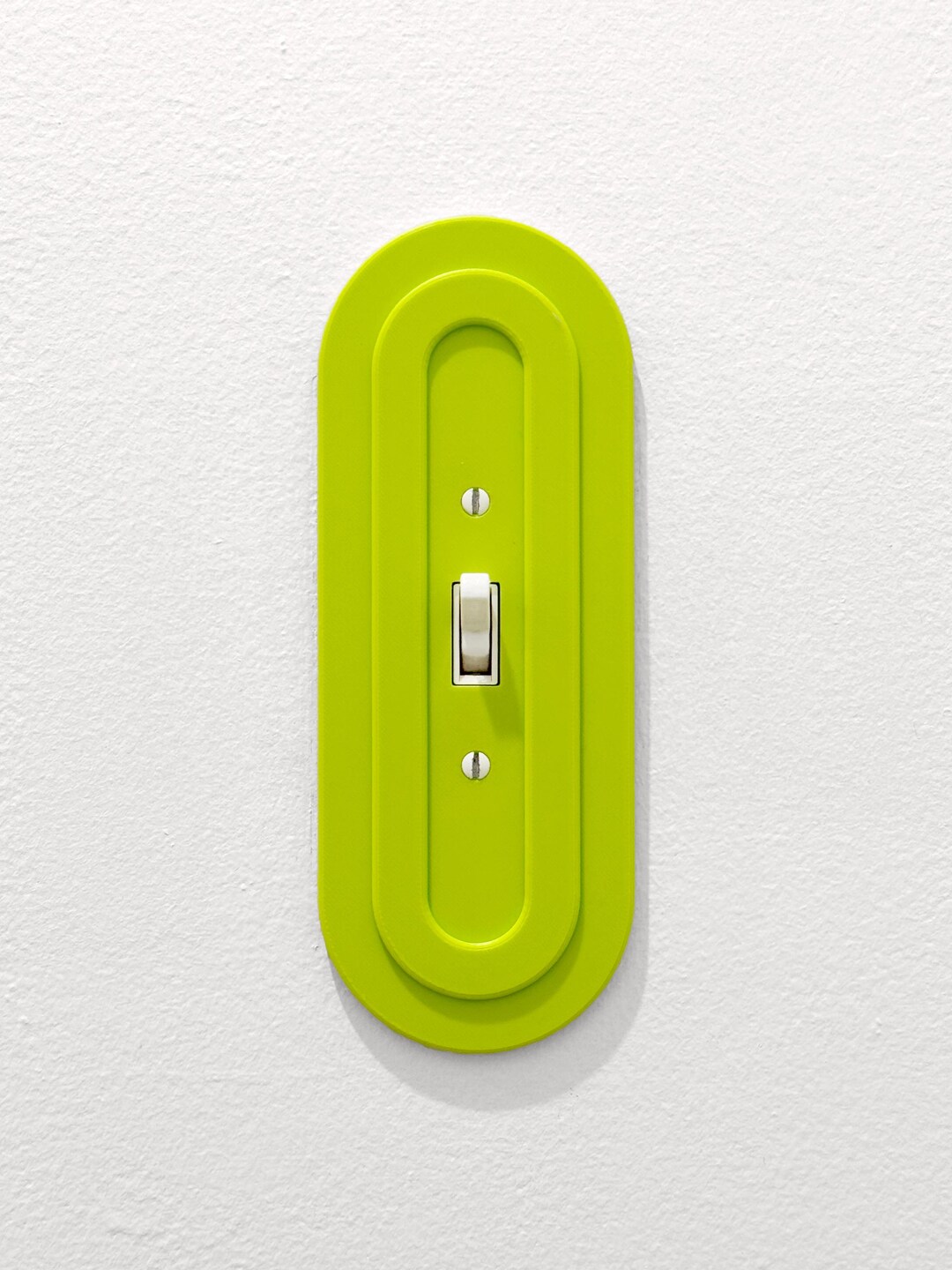 The Pill Light Switch Cover Modern 3D Switch Plate Minimalist Bauhaus ...