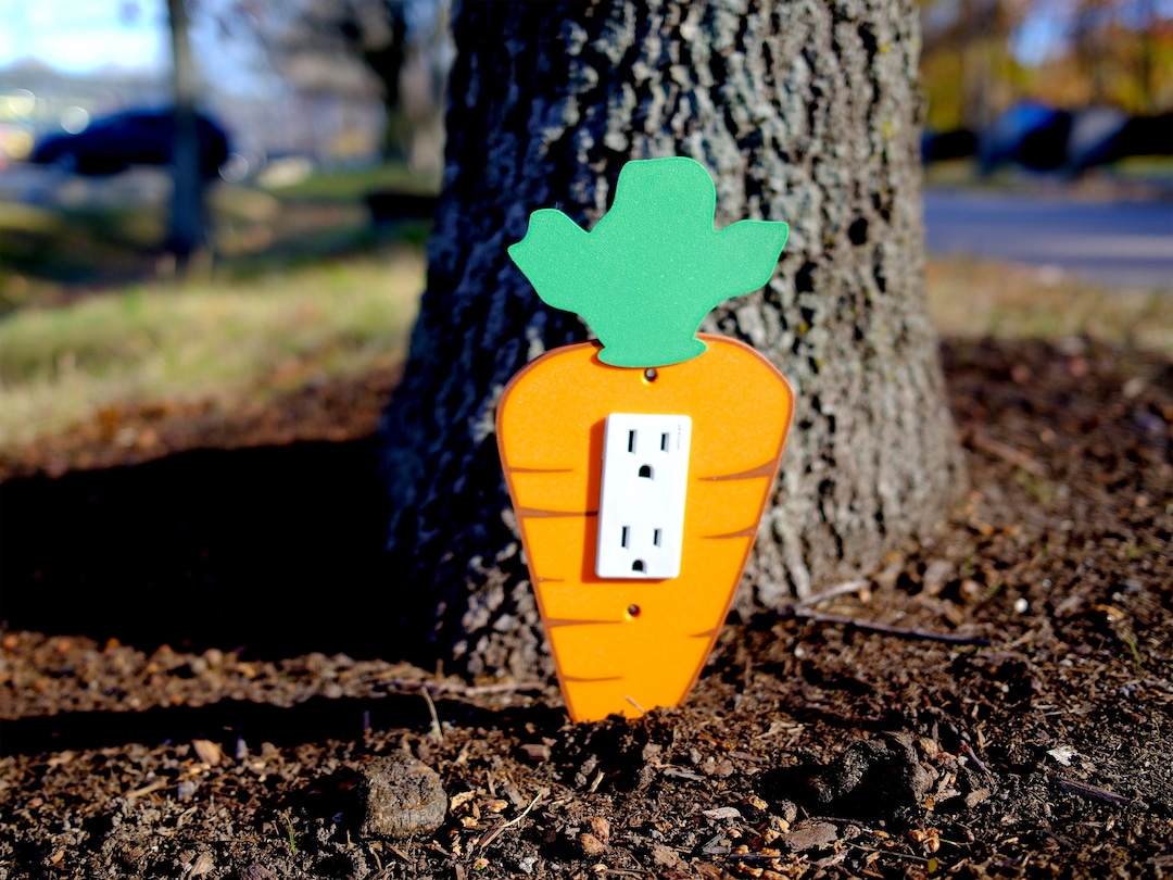 Carrot Shape Switch Cover – Cute 3D Printed Light Switch Plate for ...