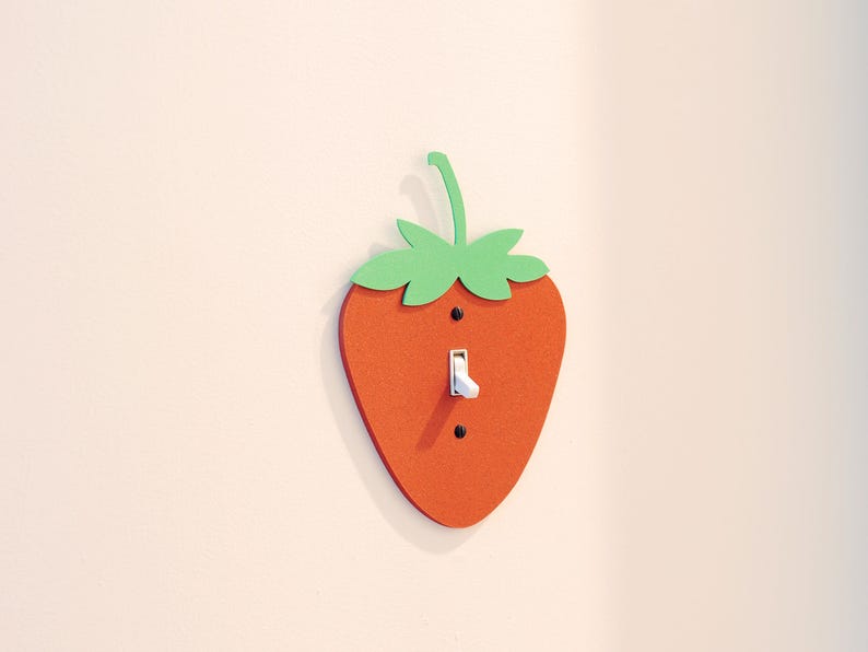 Strawberry Light Switch Cover, Fruit Wall Plate, Food Outlet Cover ...