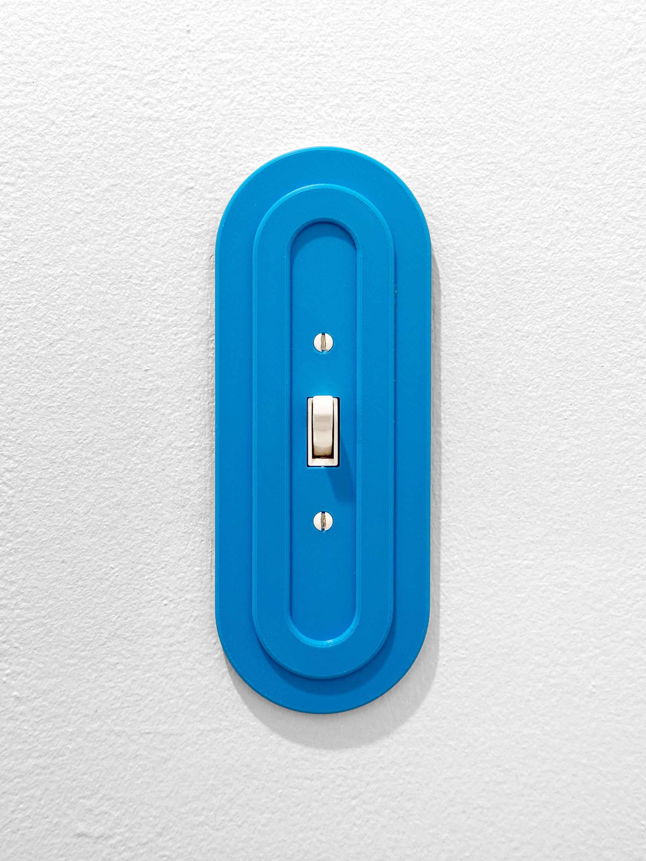 The Pill Light Switch Cover Modern 3D Switch Plate Minimalist Bauhaus ...