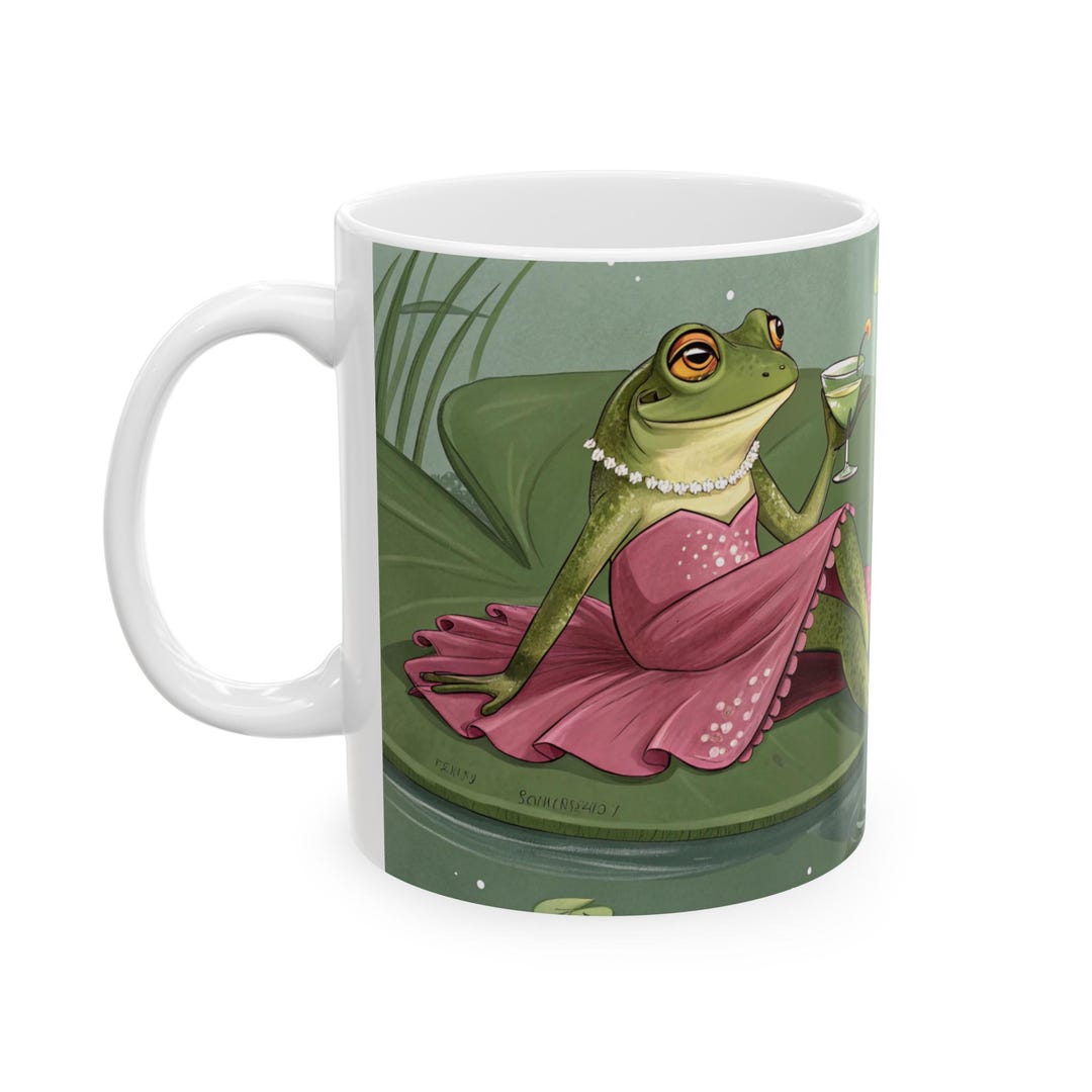 Frog Coffee Mug Gift Mug Elegant Toad - Etsy
