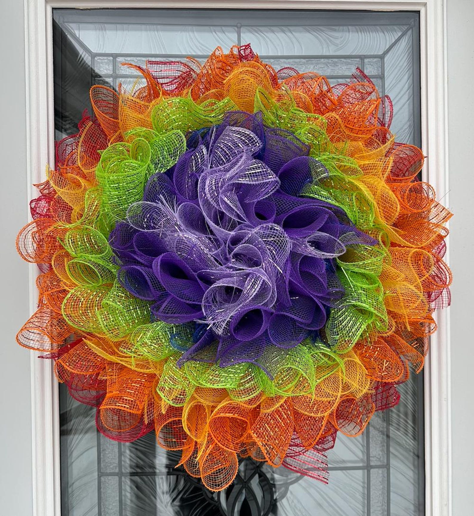 Rainbow Wreath - Etsy