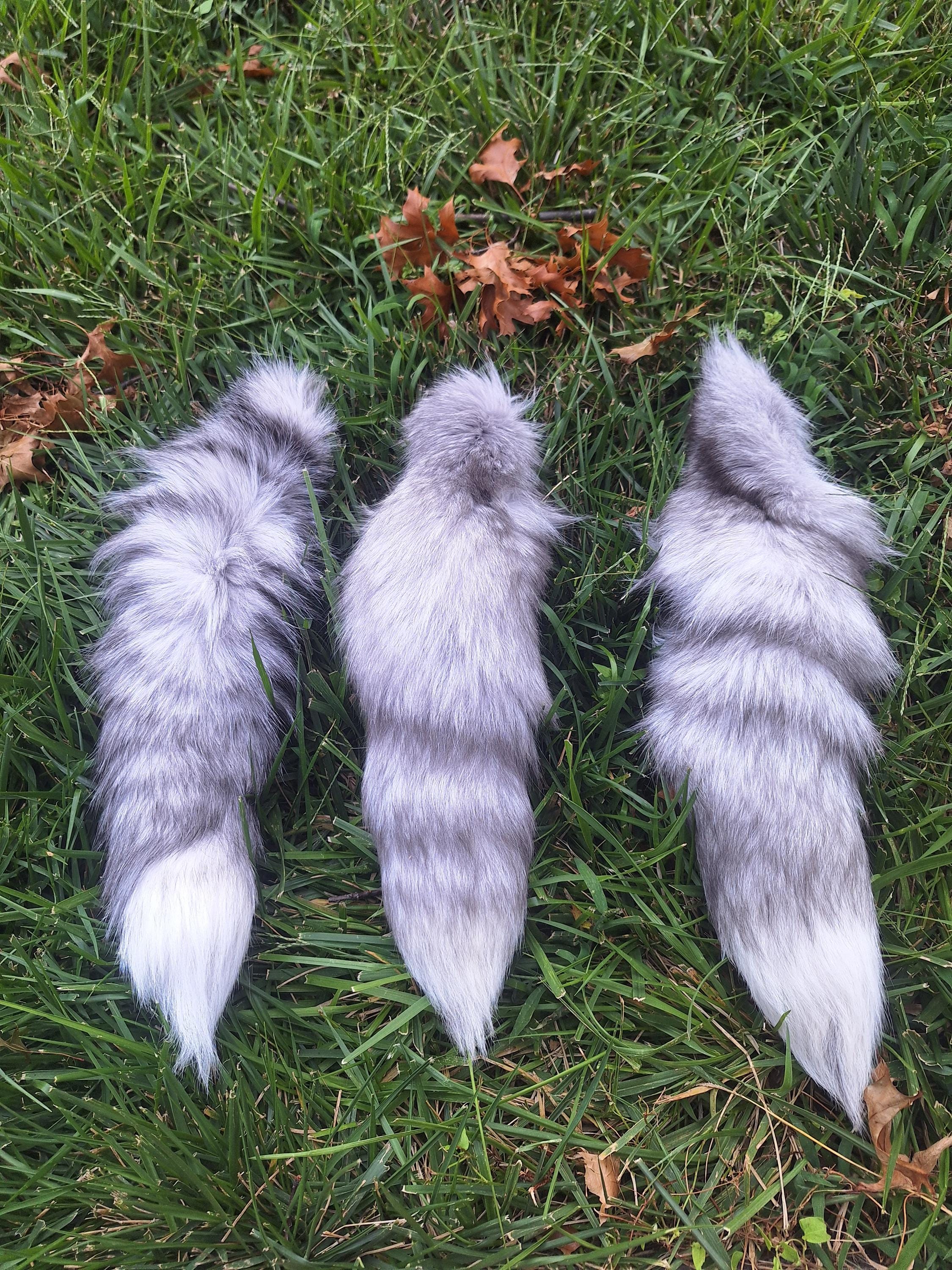 RARE XL Sapphire Frost Fox Tail - Etsy