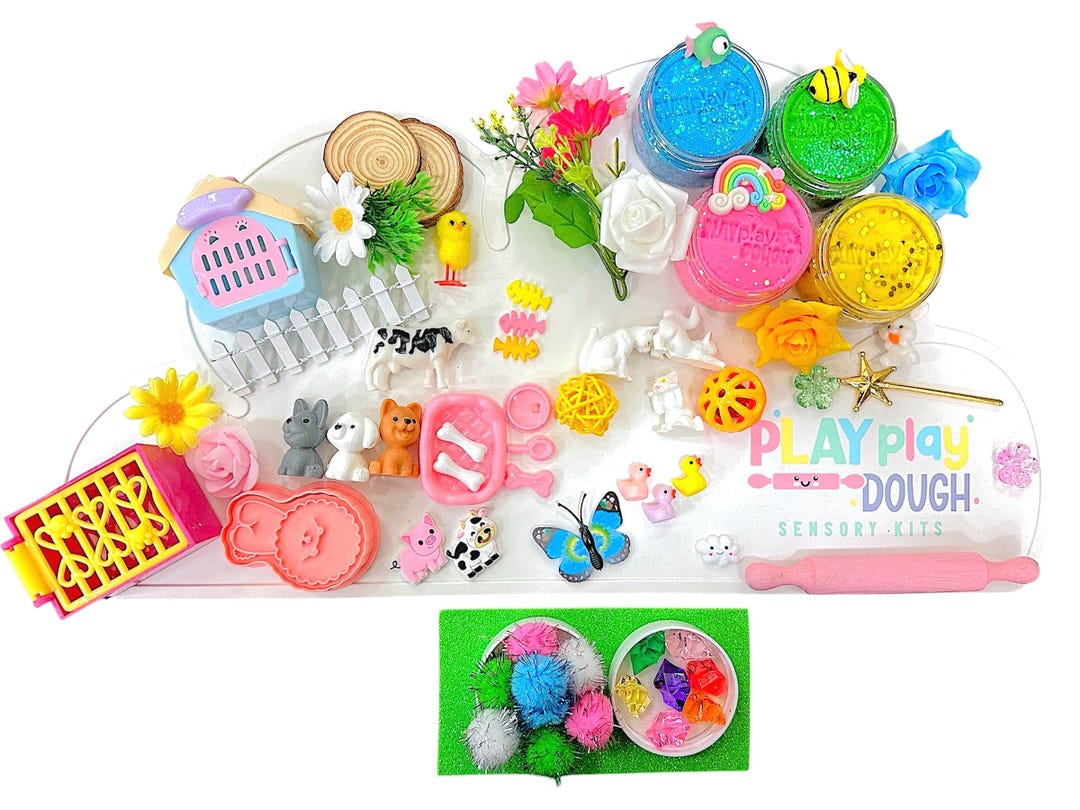PET Theme Play Dough Sensory Kit, Play Dough, Sensory Kit, Kids ...