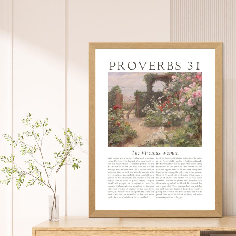 Proverbs 31 Woman, She is Clothed With Strength & Dignity, Bible Verse ...