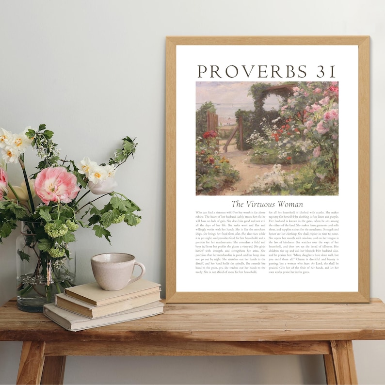 Proverbs 31 Woman, She is Clothed With Strength & Dignity, Bible Verse ...