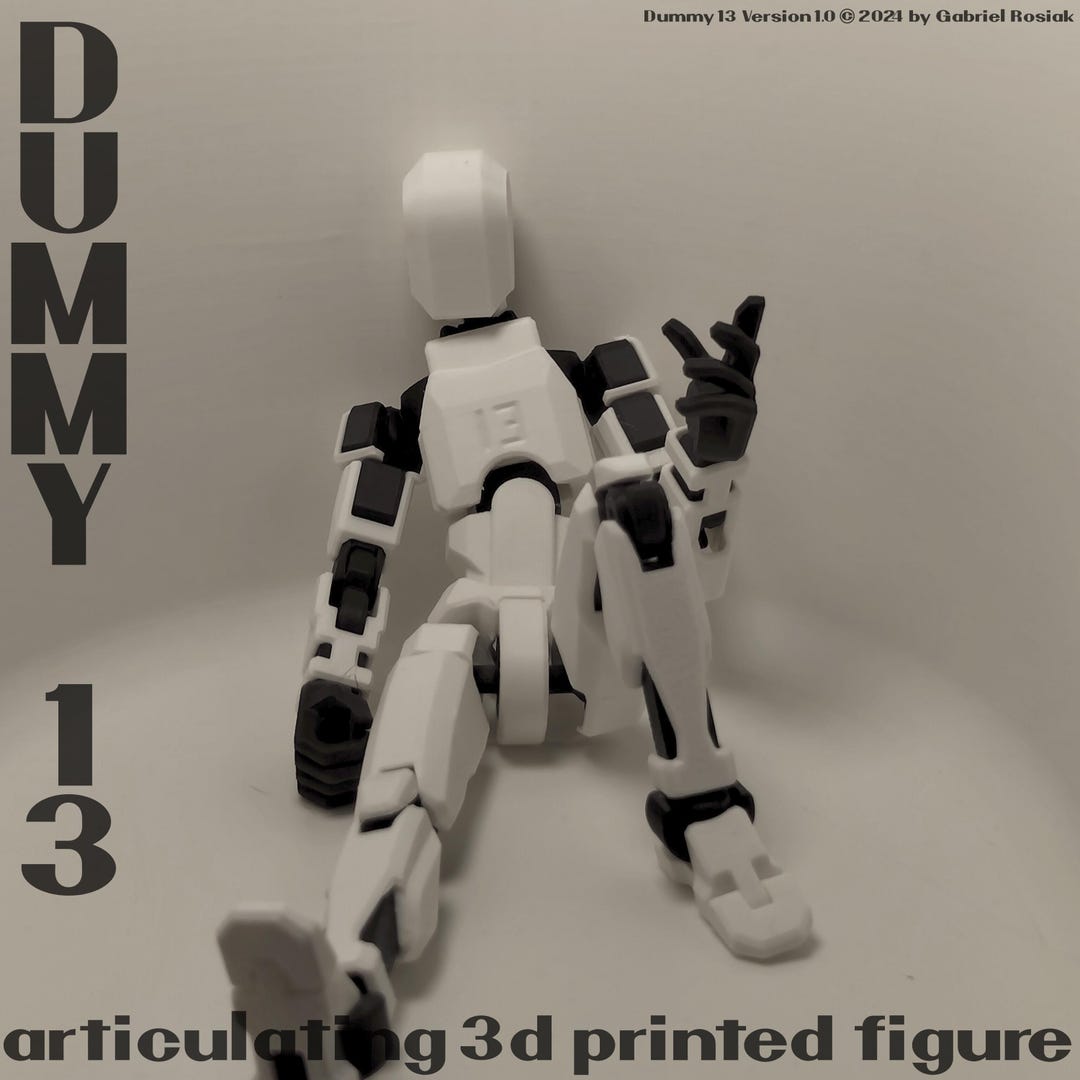 Dummy 13 Version 1.0 3d Printed Articulating Figure - Etsy