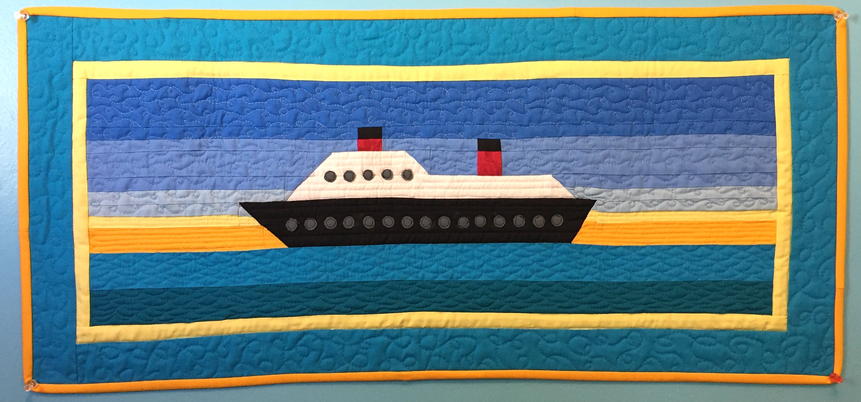 Cruise Ship Row/mini Quilt/wall Hanging Quilt Pattern - PDF Digital ...