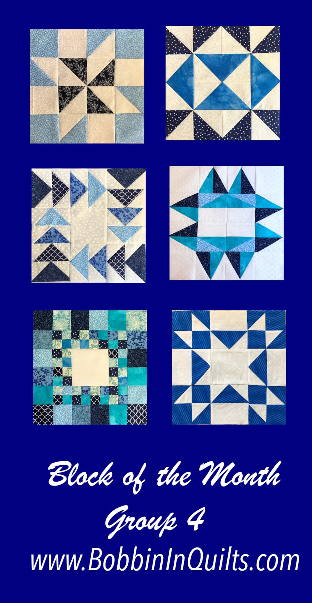 The How to Quilt Block of the Month - Group 4 With 6 Quilt Blocks- PDF ...