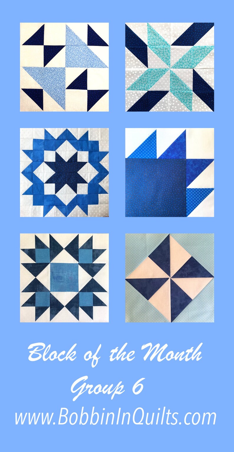 The How to Quilt Block of the Month - Group 6 With 6 Quilt Blocks- PDF ...