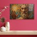 Tempered Glass Zeus Wall Art, Greek God Mythological Art, Large Wall ...