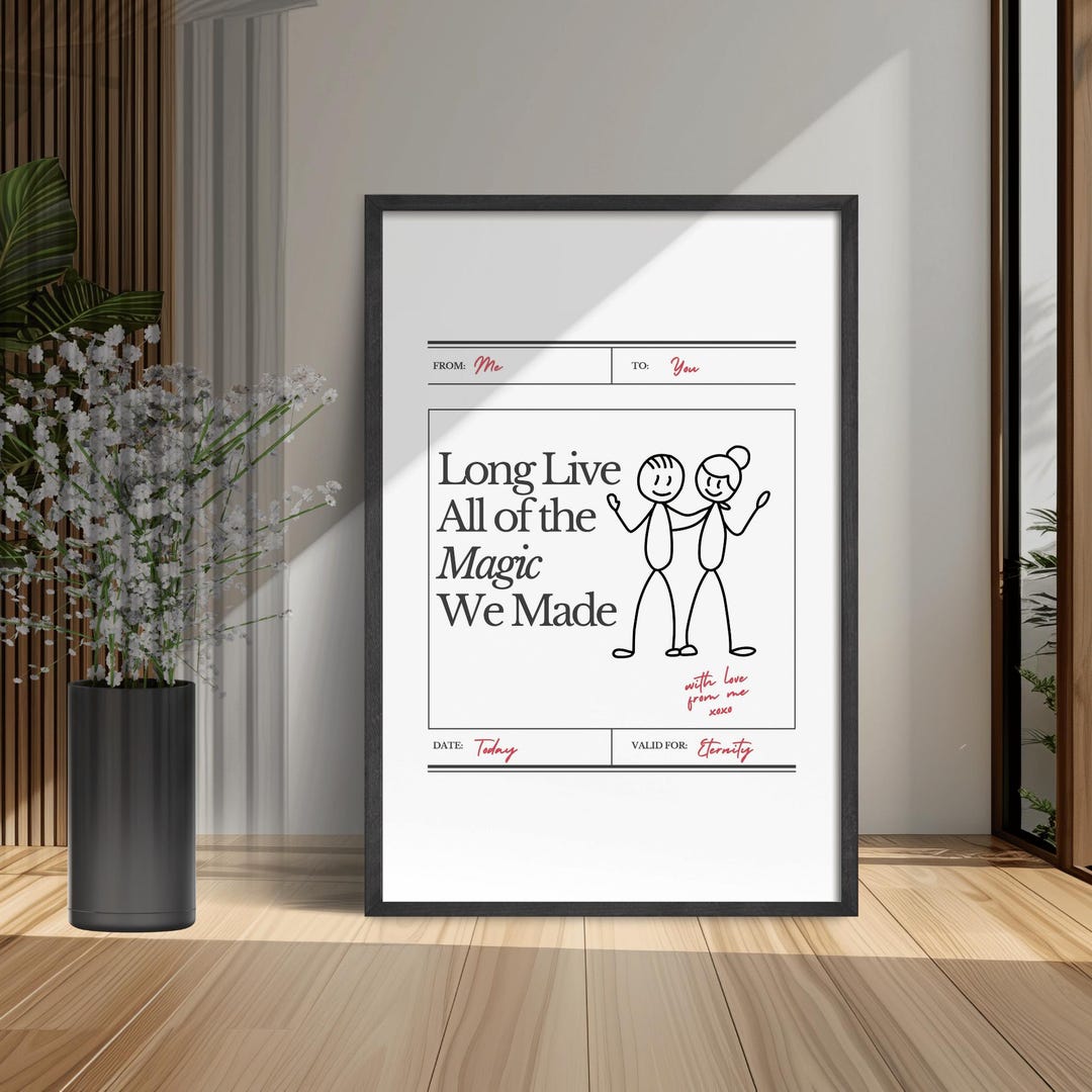 Long Live All the Magic We Made Printable Wall Art Swiftie Aesthetic ...