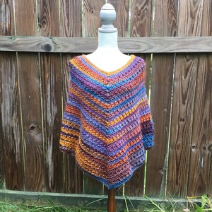 Crochet Pattern, Cozy Poncho, Boho Poncho Pattern - Etsy