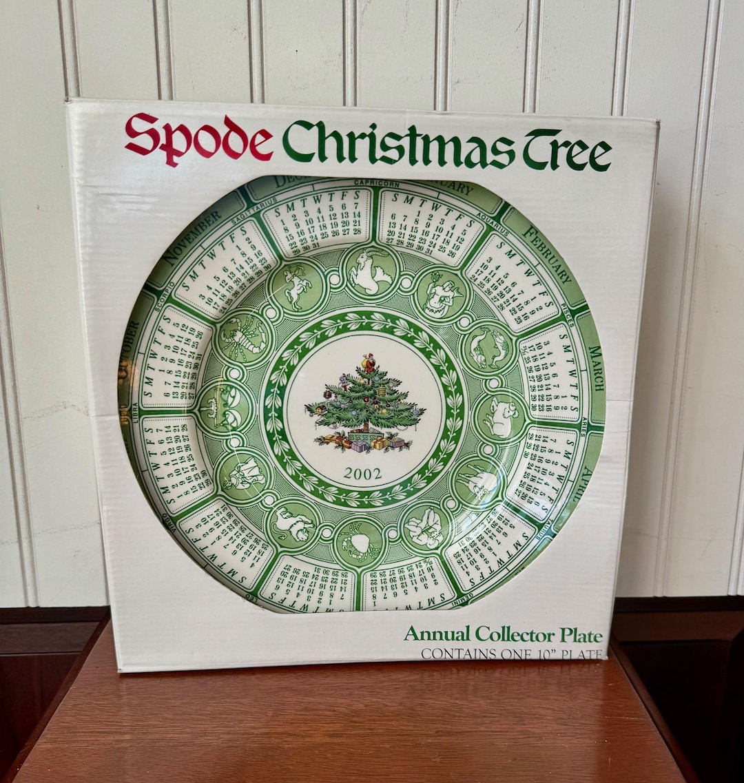 Vintage 2002 Spode Annual Christmas Collector Plate in Box 10" - Etsy