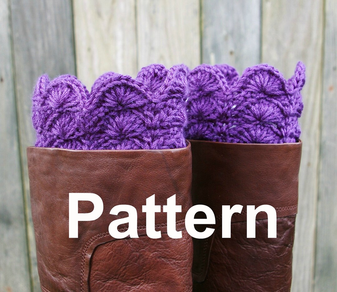 Crochet Pattern Boot Cuffs Boot Toppers Instant Download - Etsy