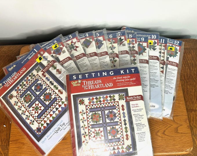 Quilt of the Month Blocks, Threads From the Heartland, Joann Fabrics ...