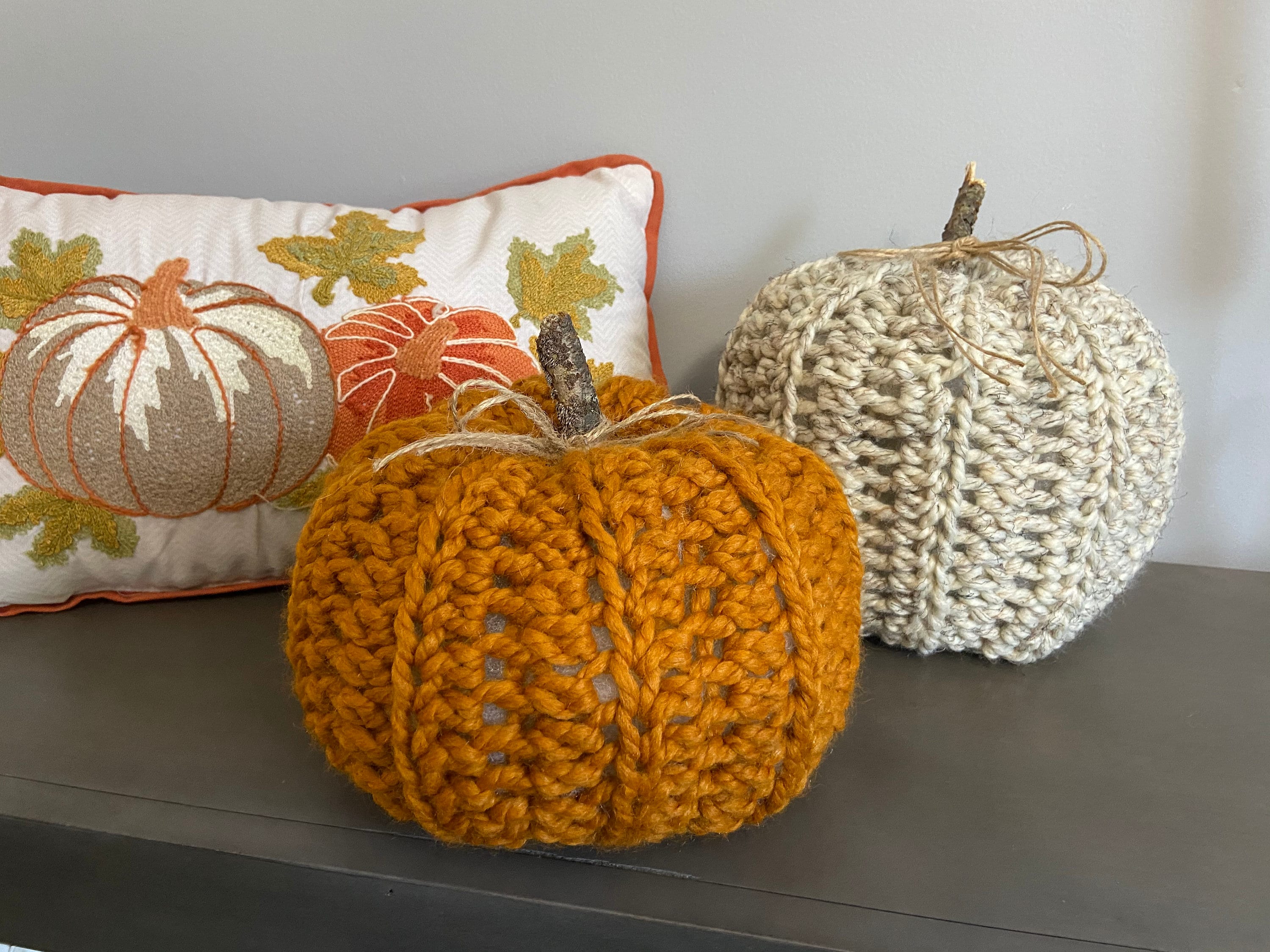 Large Chunky Pumpkins Crochet Pattern 2 Sizes | Etsy