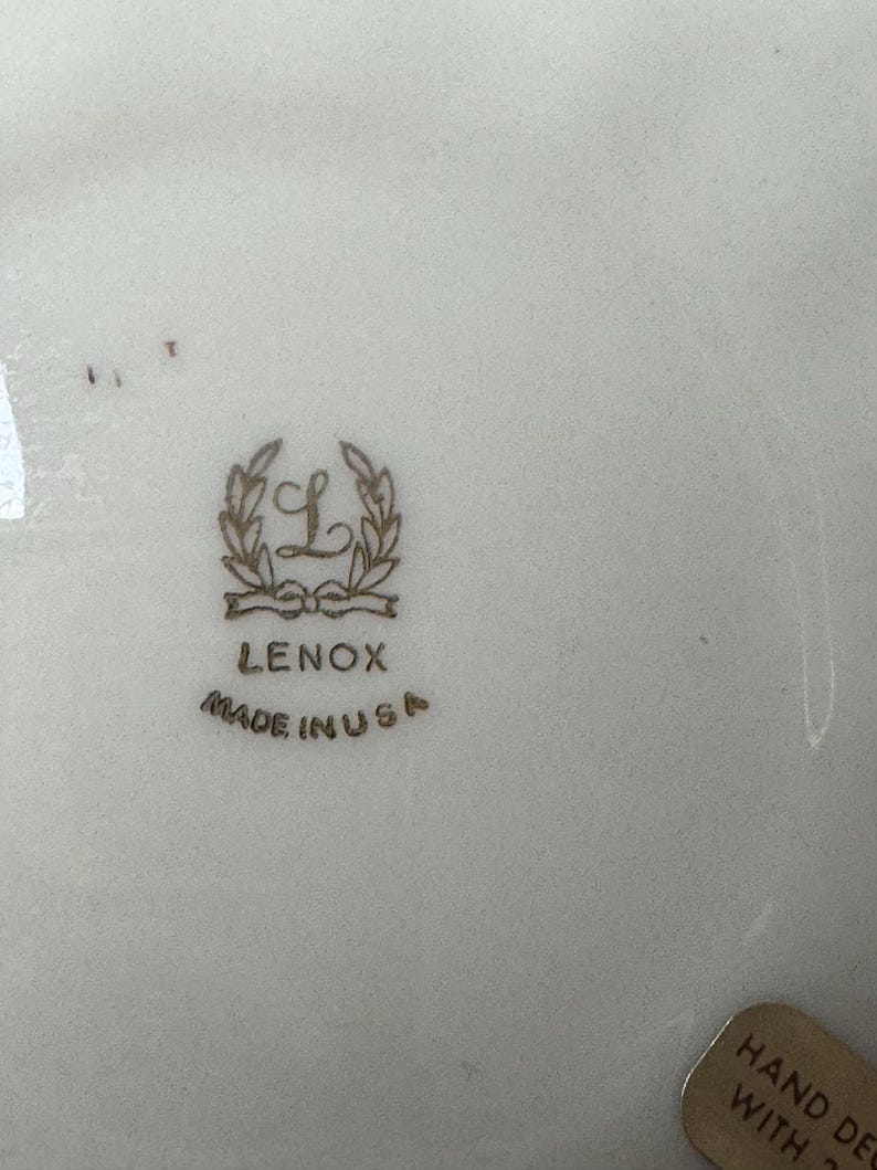 Lenox China One Piece Chip and Dip Serving Platter Dish Greenfield ...