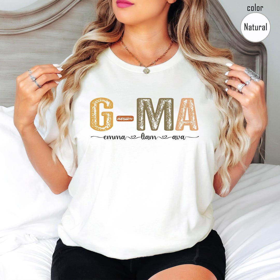 Personalized G-ma Shirt, G-ma Tshirt, G-ma Gift, Christmas Gift for G ...