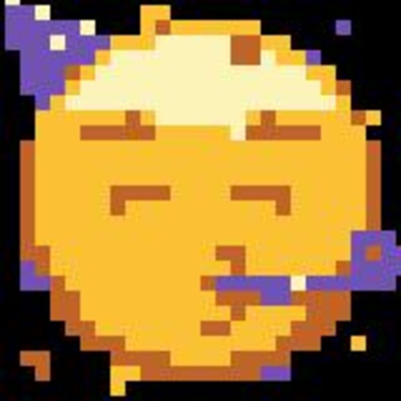 82 Pixel-art Emoji Face Pack - Stylized Pixelated Cute Face Emotion ...