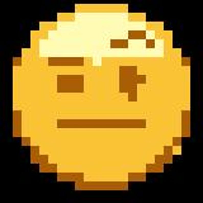 82 Pixel-art Emoji Face Pack - Stylized Pixelated Cute Face Emotion ...