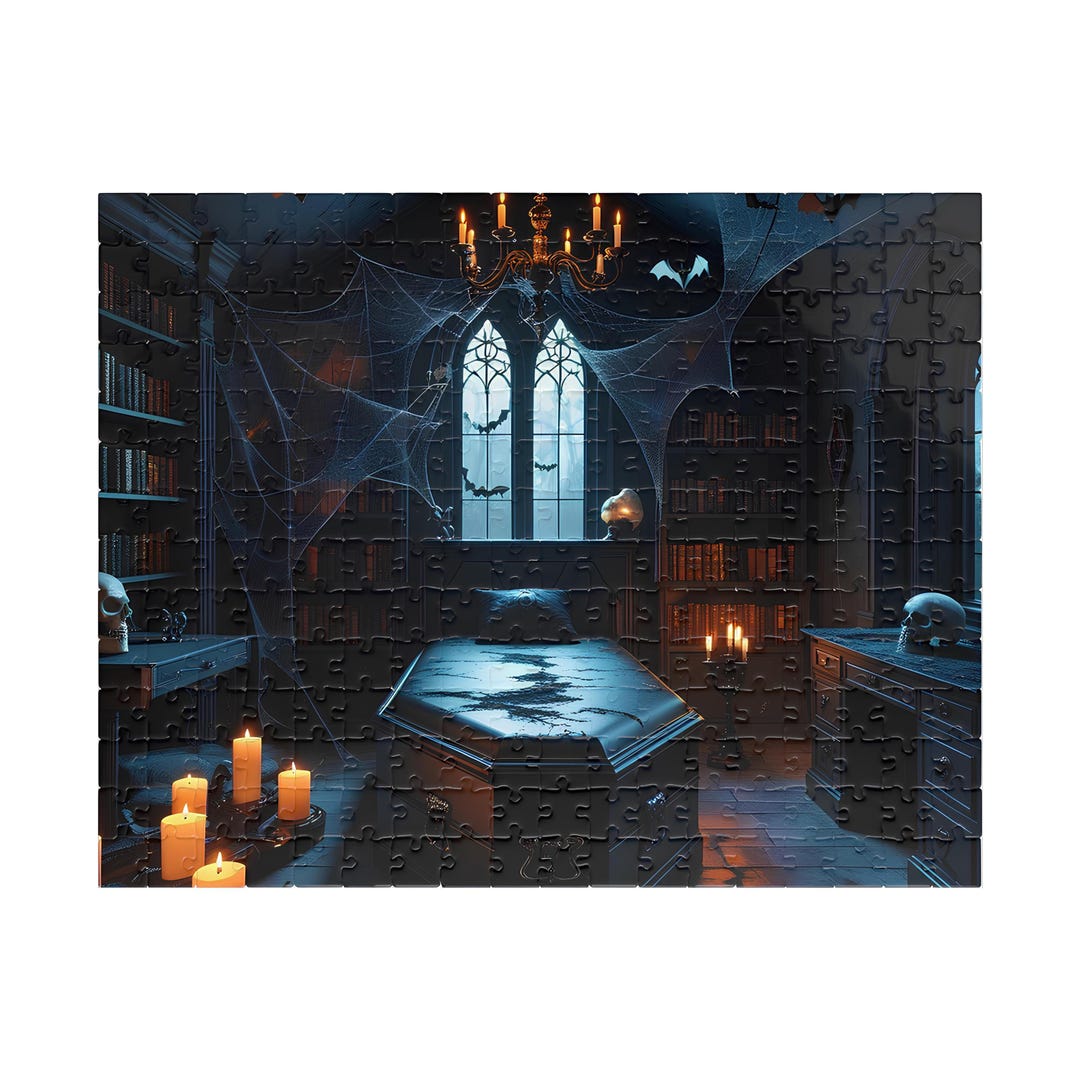 Vampire's Den Puzzles for Adults, Halloween Puzzle for the Spooky ...