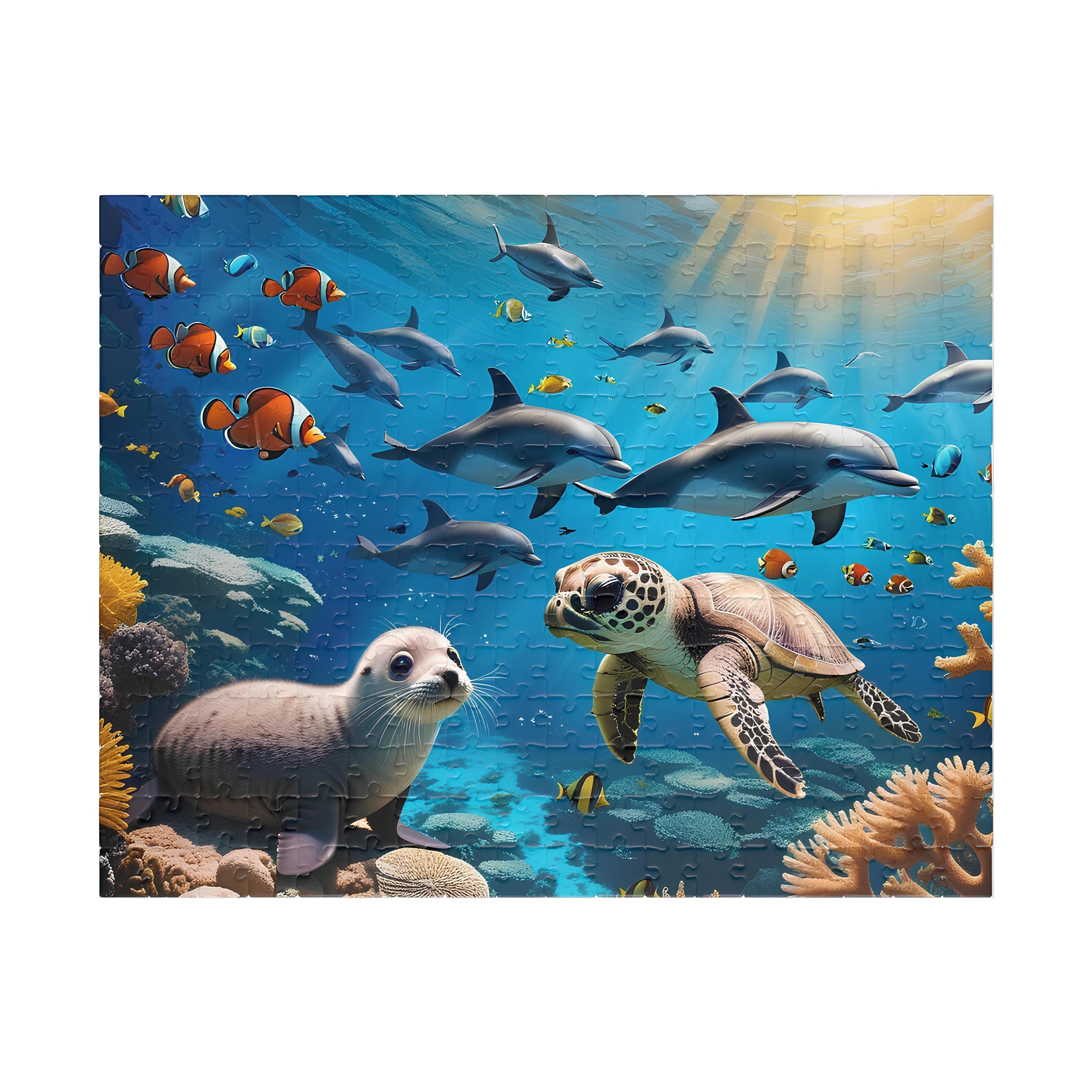 Puzzles for Adults, Ocean Animals Jigsaw Puzzle, Animal Lover Gift ...