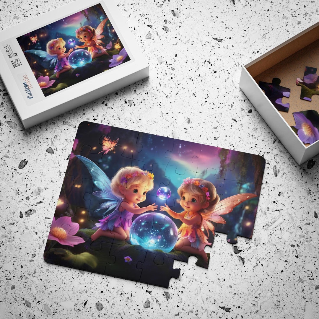 Kid Puzzles, Cute Fairies Jigsaw Puzzle 30-pieces, Puzzles for Kids ...