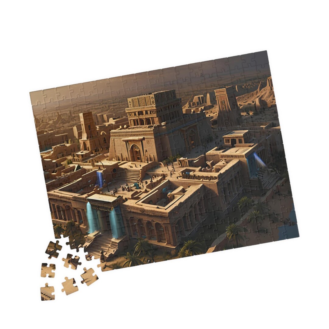 Fantasy Ancient Babylonian City Puzzle, Challenging Puzzle for History ...