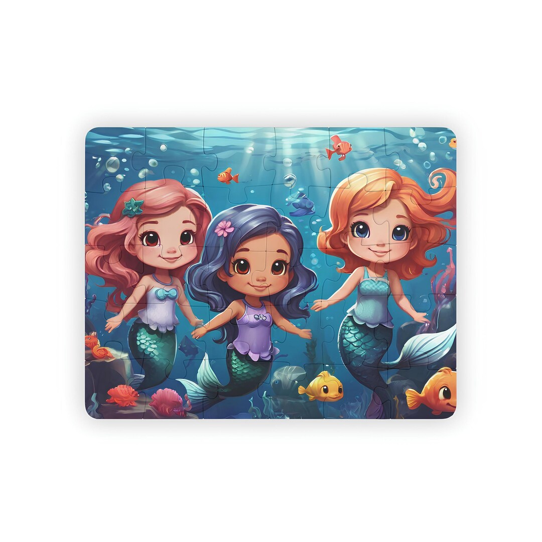 Kids Puzzles, Cute Mermaids 30 Pcs Puzzles for Kids, Gifts for Kids for ...