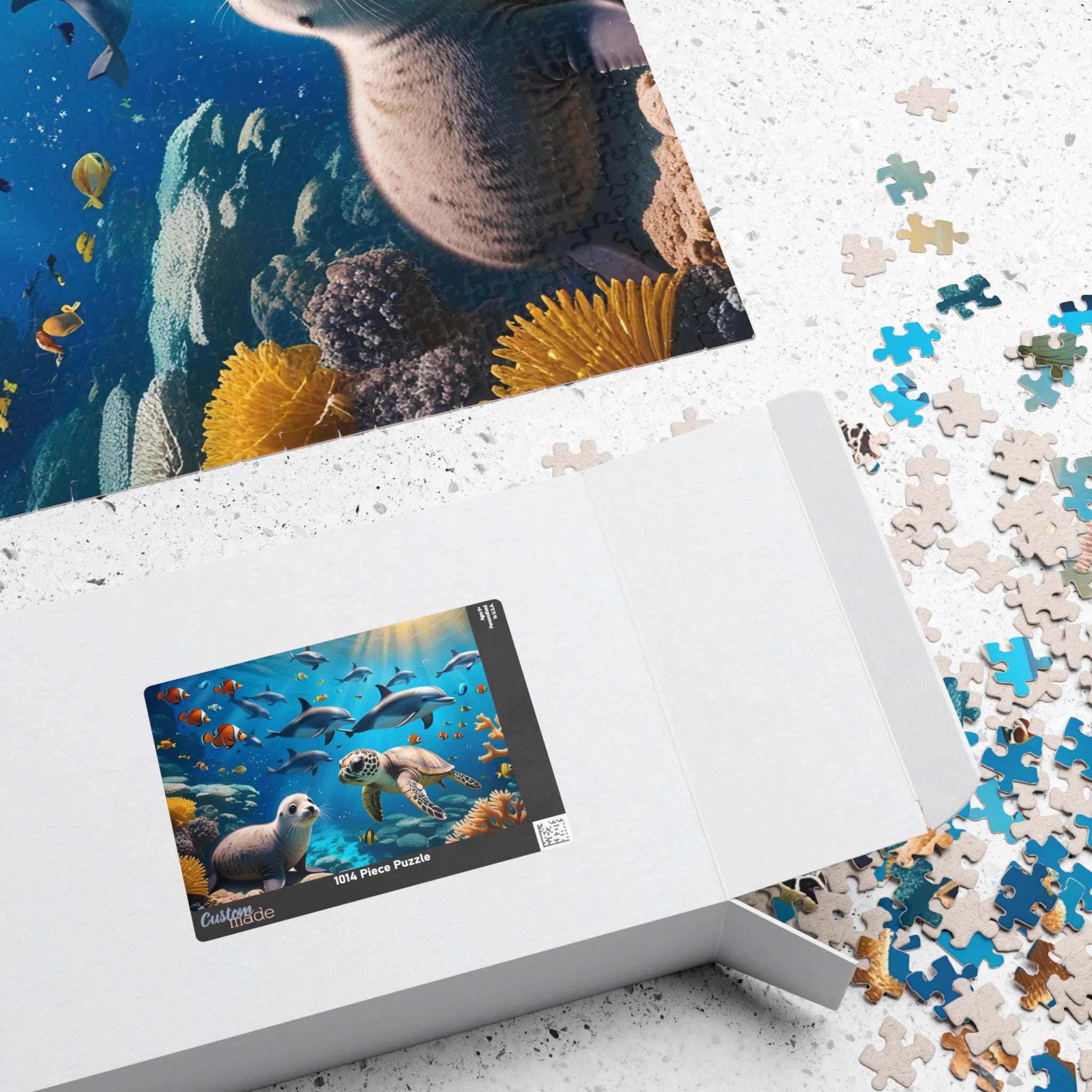 Puzzles for Adults, Ocean Animals Jigsaw Puzzle, Animal Lover Gift ...
