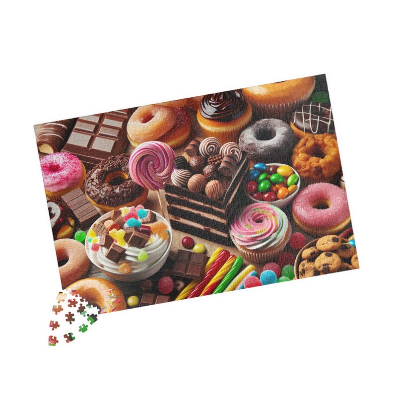 Puzzles for Adults, Yummy Sweet Treats Jigsaw Puzzle, Dessert Lover ...