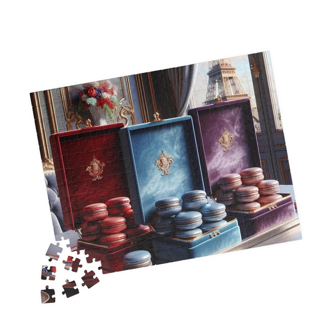 Puzzles, Luxury Macarons in Paris Puzzle, Unique Puzzles for Gifts ...