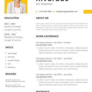 8 Printable Editable Professional A4 Format CV Templates Stand Out With ...