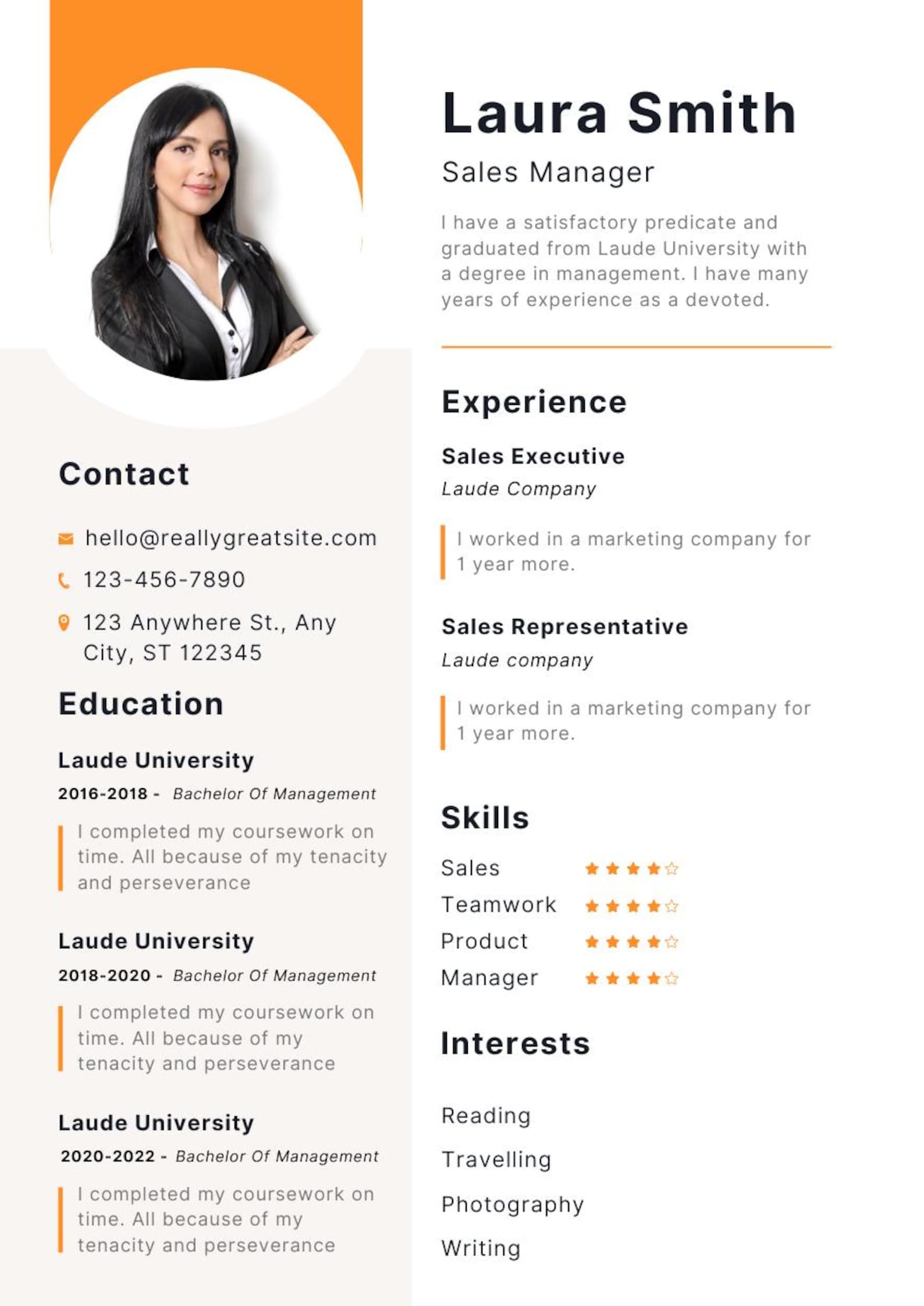 8 Printable Editable Professional A4 Format CV Templates Stand Out With ...