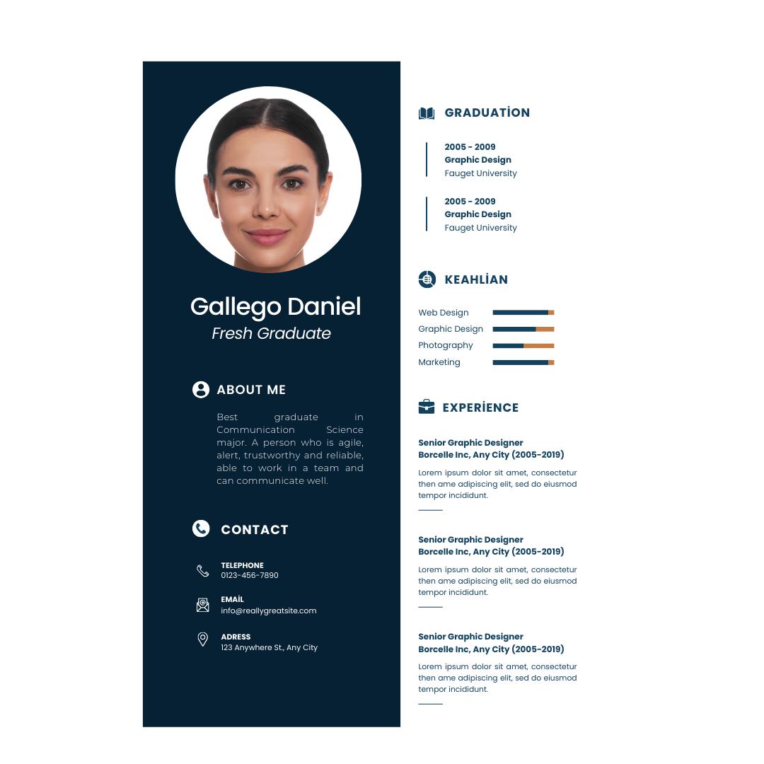 8 Printable Editable Professional A4 Format CV Templates Stand Out With ...