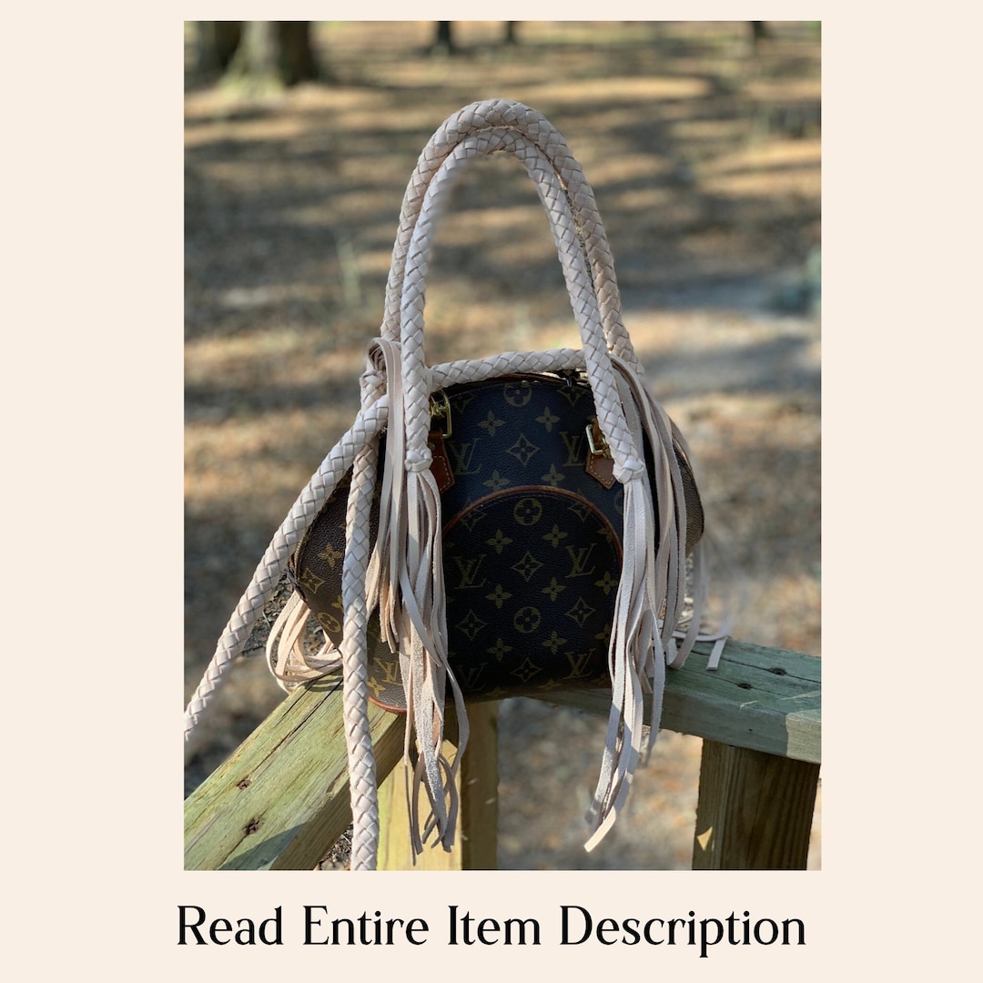 Round Braided Medium Top Handle Purse Strap, Rein Handbag Strap, Round ...