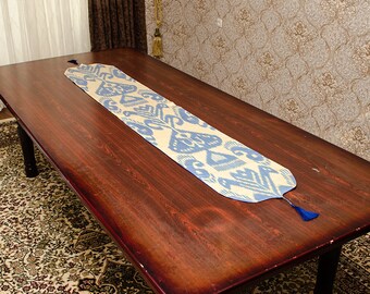 Ikat table runner | Etsy