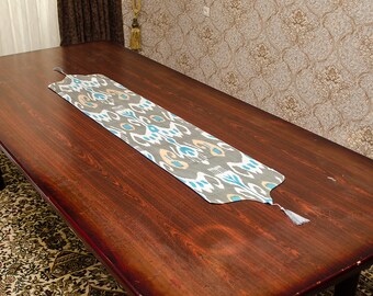 Ikat table runner | Etsy