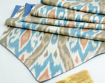 Ikat table runner | Etsy