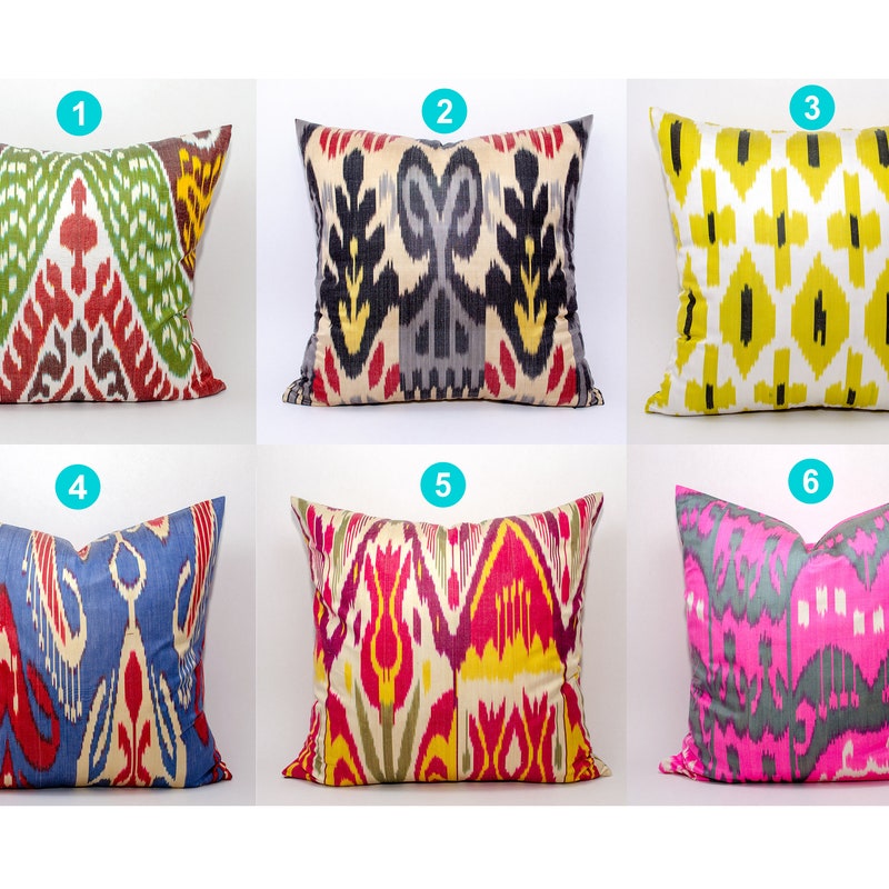Silk Ikat Pillow - Etsy