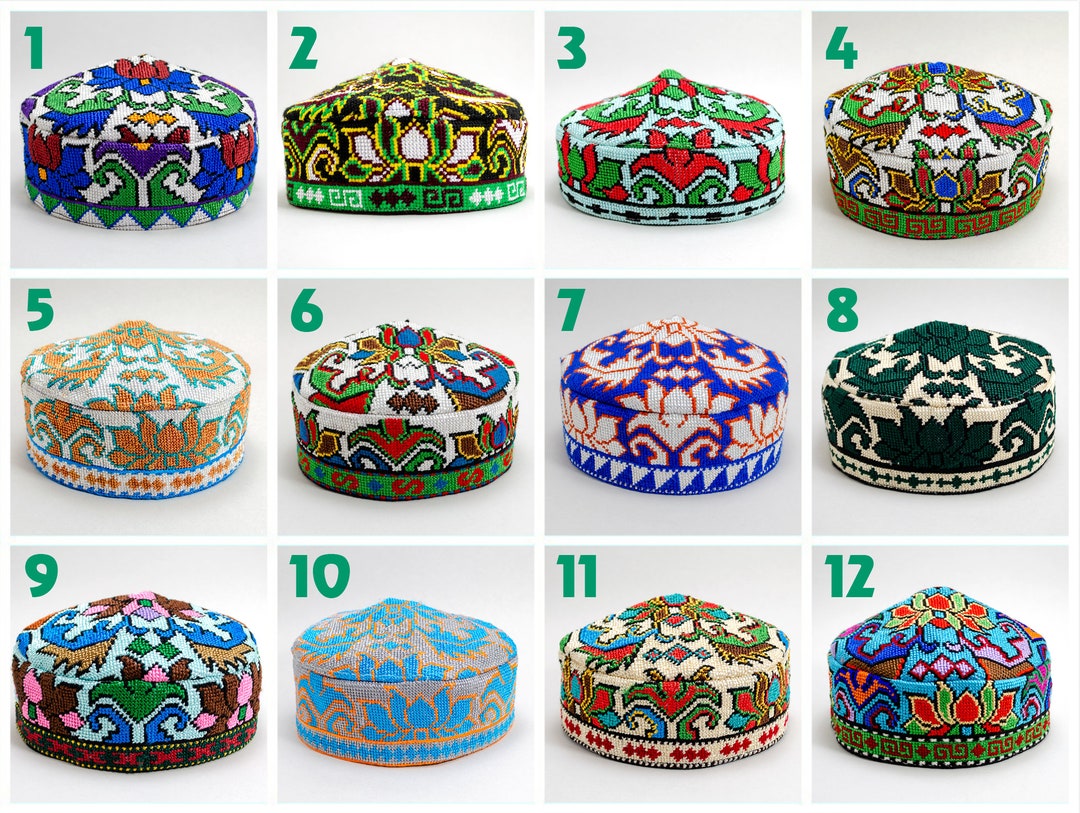 Choose Handmade Uzbek Traditional Hat Cap Doppi Gift for Men Women ...