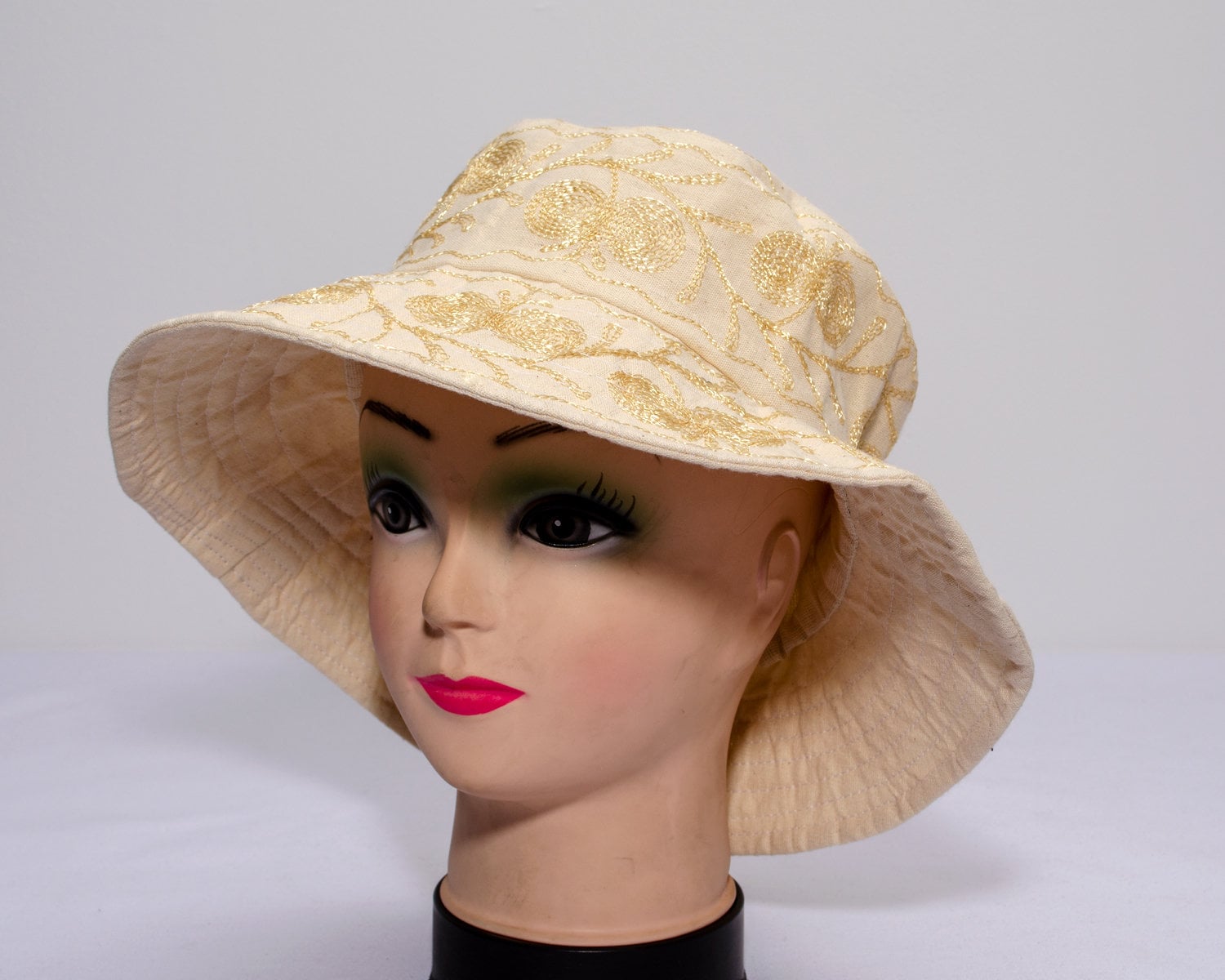 Womans hats Embroidery floral design hat Summer hat Beach hat | Etsy