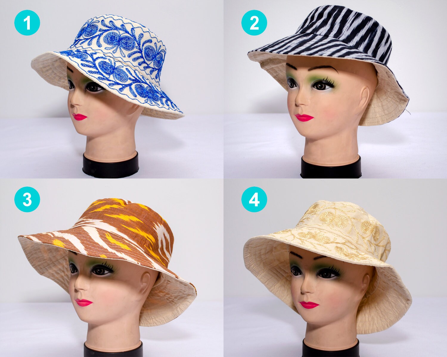 Womans hats Embroidery floral design hat Summer hat Beach hat | Etsy