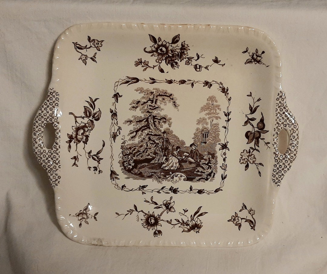 Old Antique Mason's England Ironstone Handled Tray - Etsy