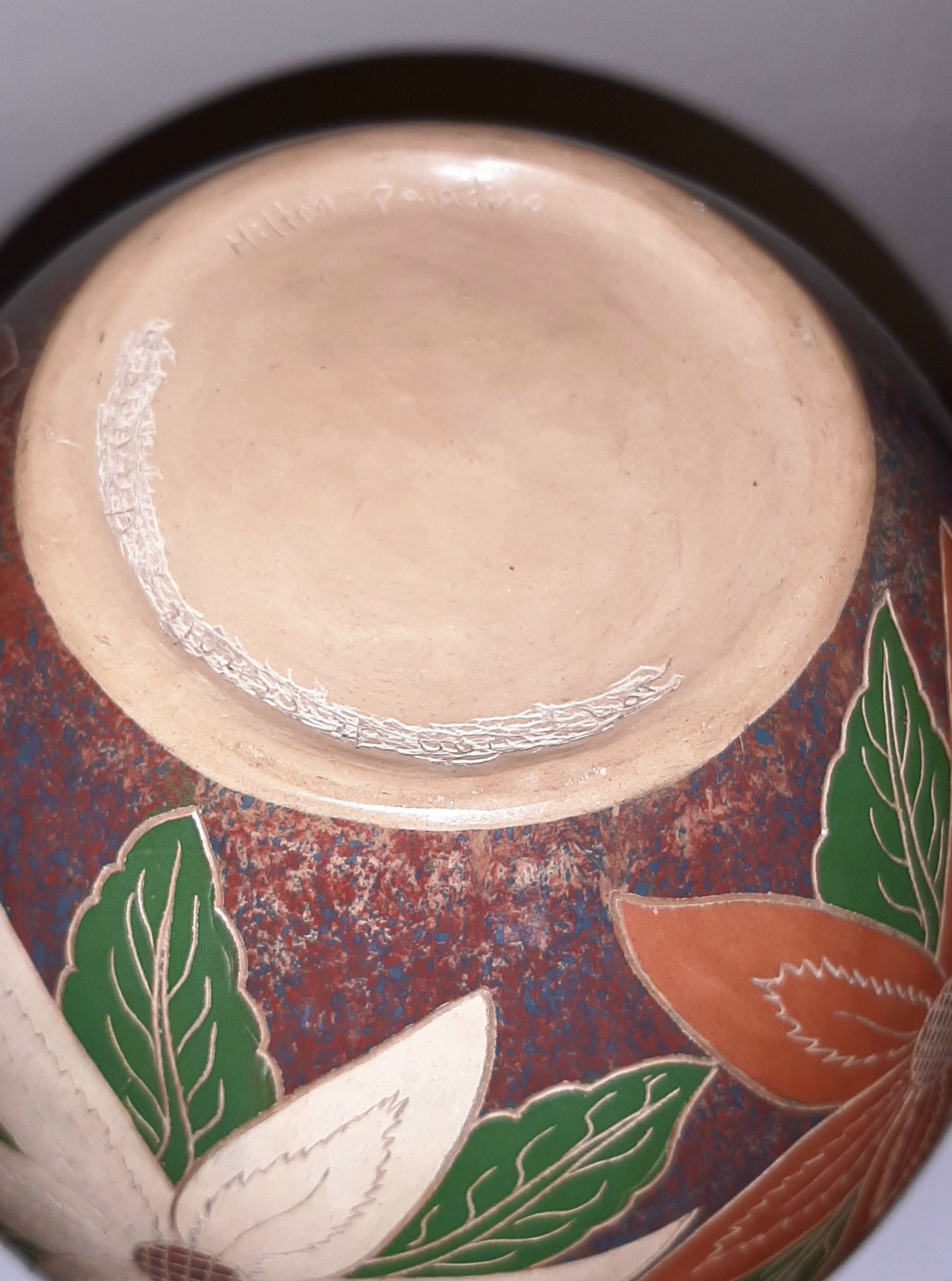 Milton Paladino Nicaragua Studio Pottery Vase Tropical Flowers - Etsy