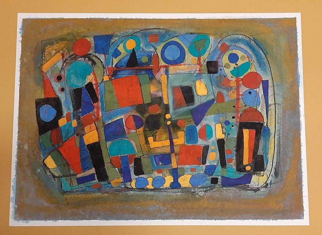 Abstract Original Painting Bright Colorful Keith Redman - Etsy