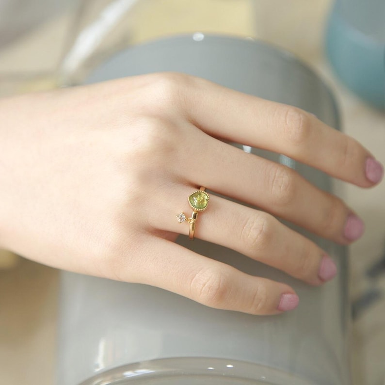 Darling Ring, a Lucky Ring for People Born on a Sunday, Adorned With a ...